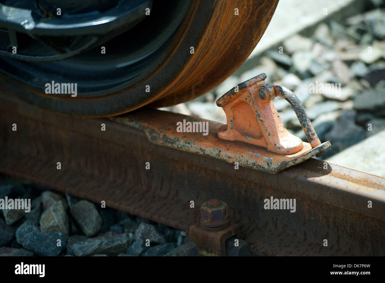 Train wheel brake shoe hi-res stock photography and images - Alamy