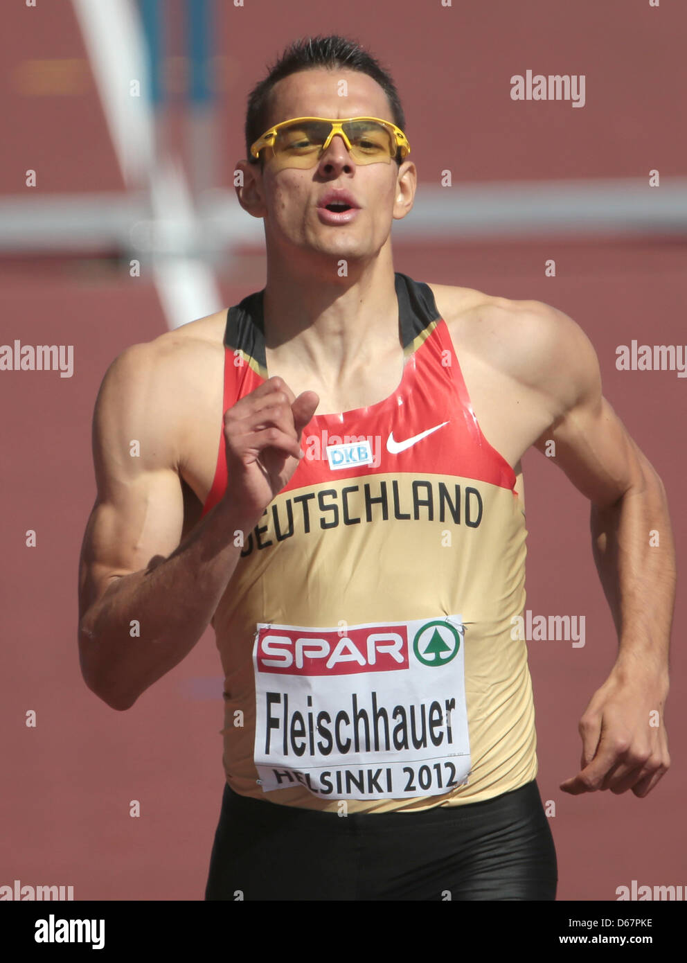 Germany's 400m Hurdles Georg Fleischhauer competes during the round one ...