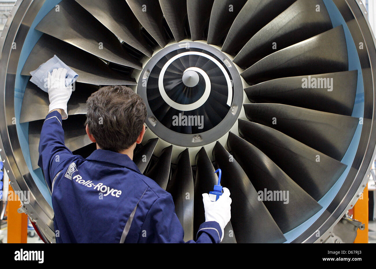 FILE - A file photo dated 10 May 2006 shows a Rolls-Royce employee ...