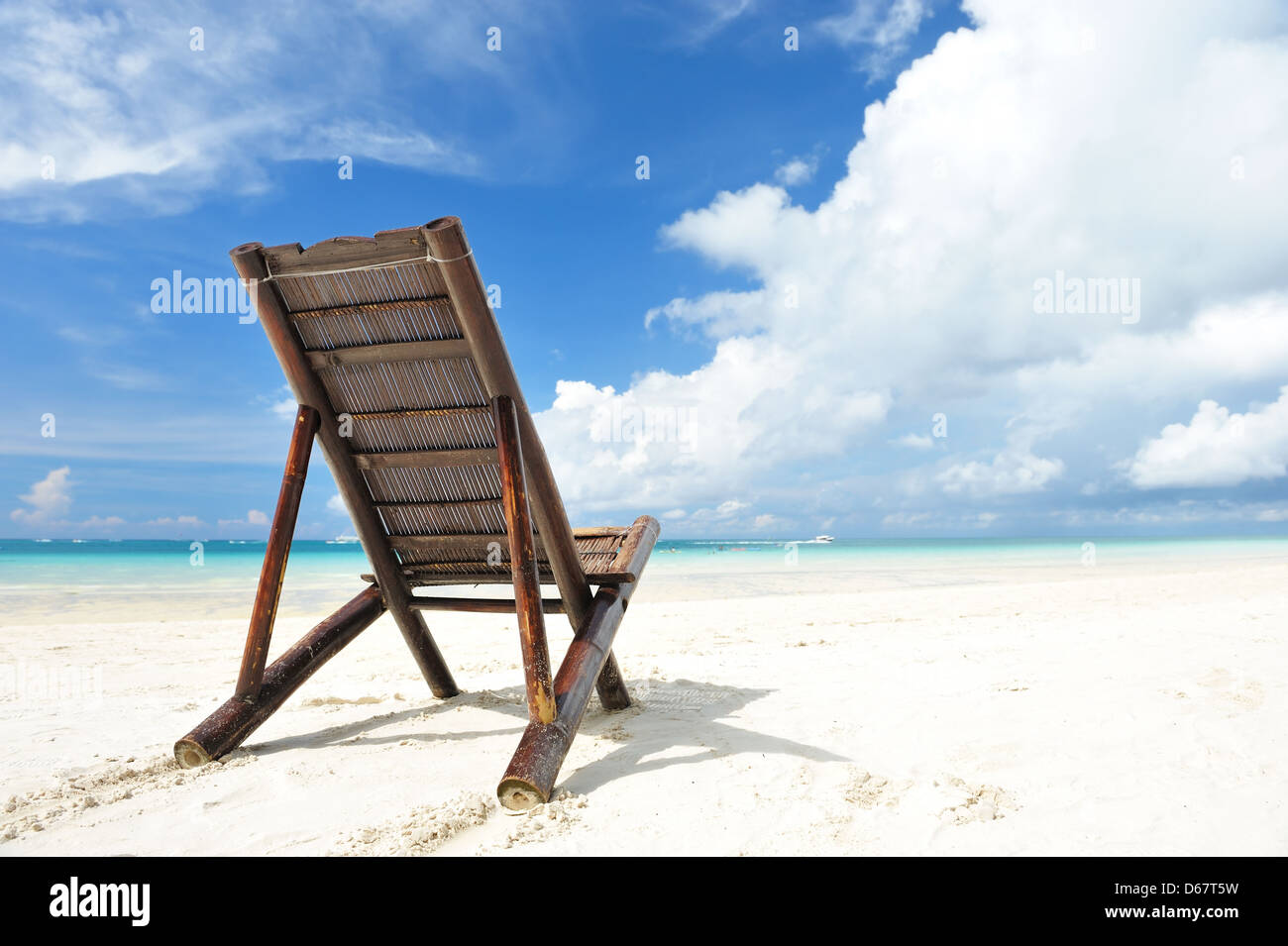 Chaise lounge at beach Stock Photo - Alamy