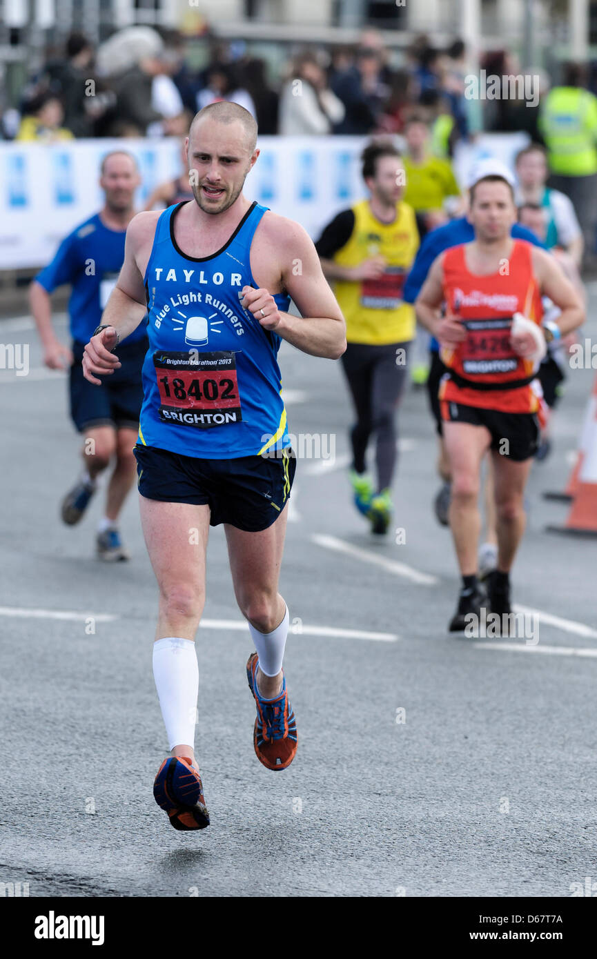 Runner runners brighton marathon hi-res stock photography and images ...