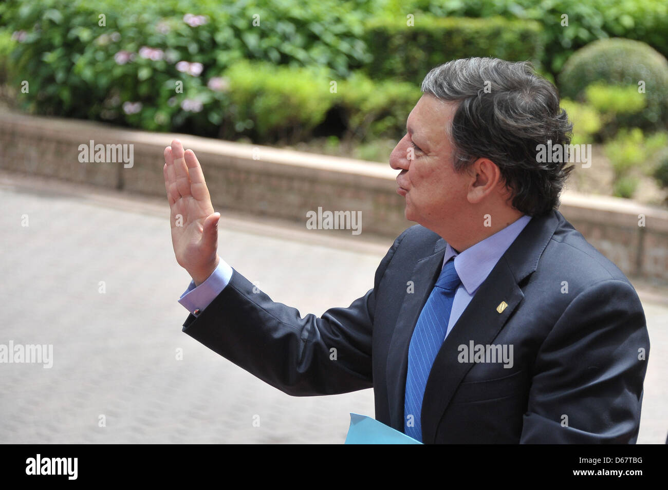European Commission President Jose Manuel Barroso arrives at the ...
