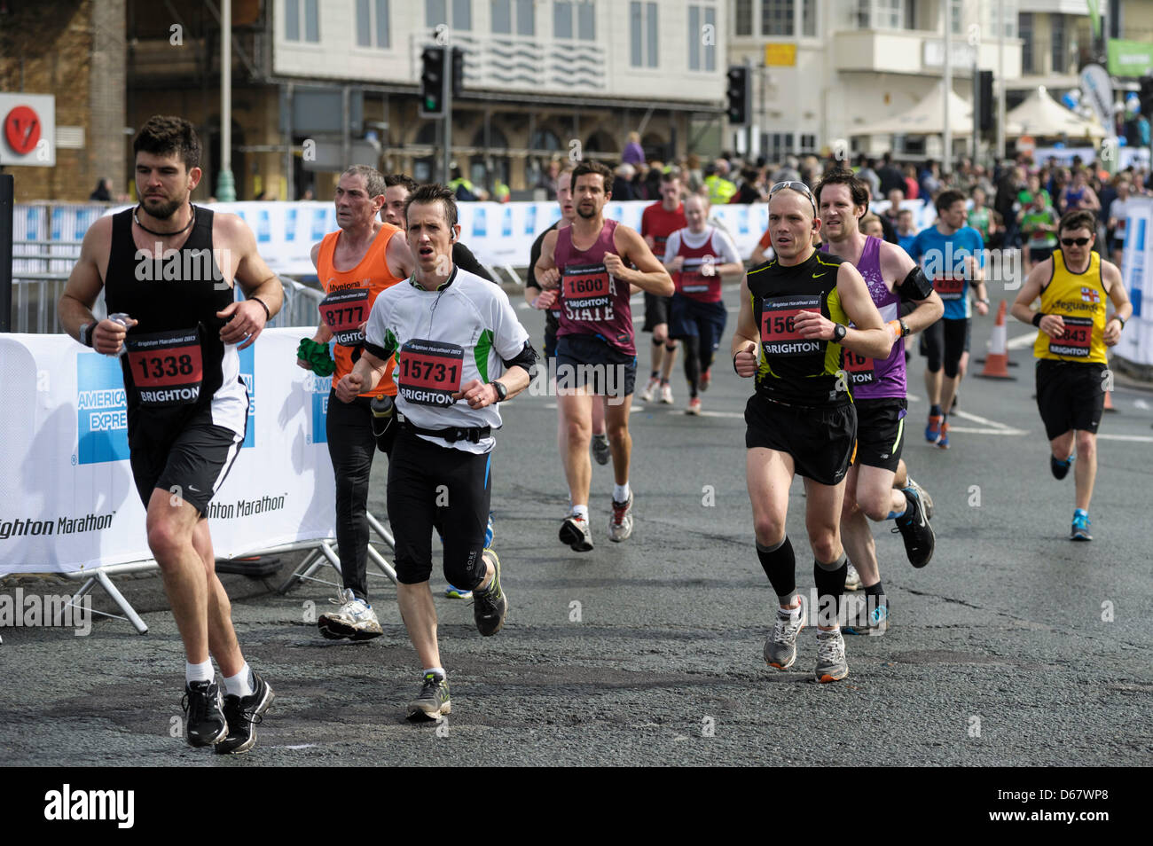 Runner runners brighton marathon hi-res stock photography and images ...