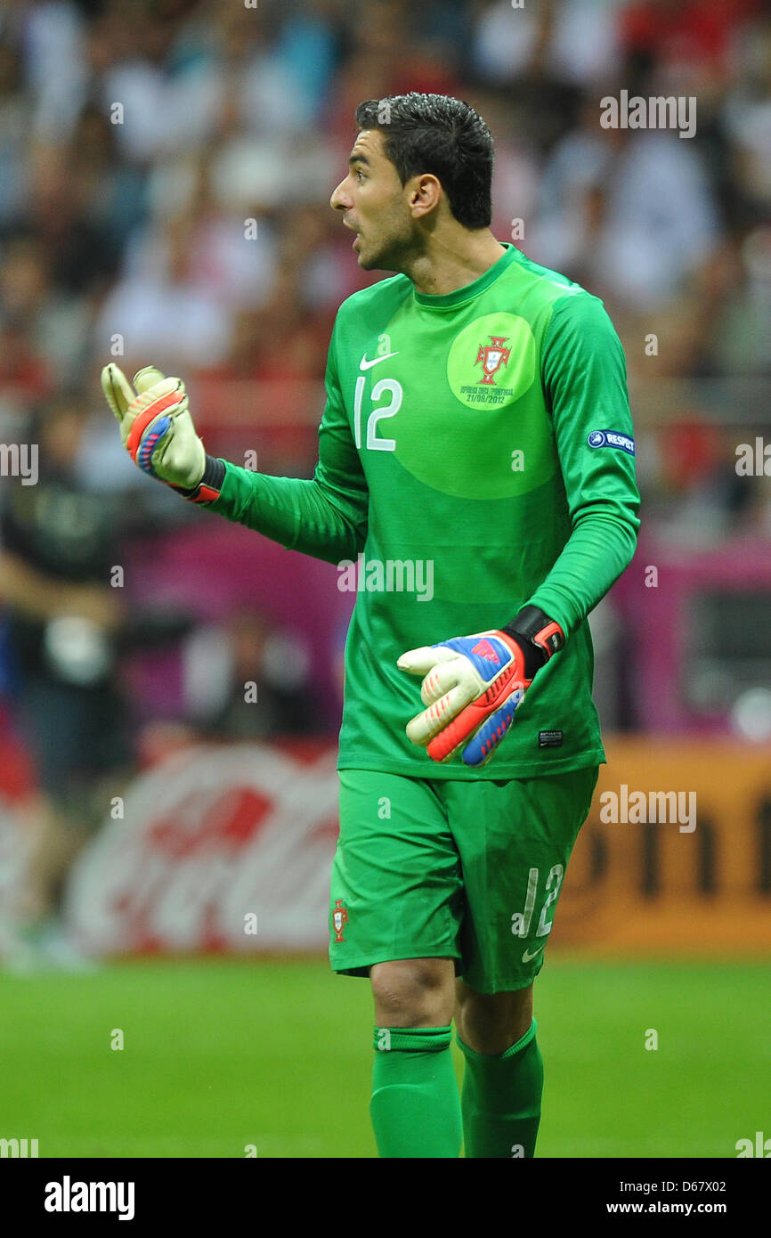 Portugal's goalkeeper Rui Patricio is pictured during the Euro 2012 ...
