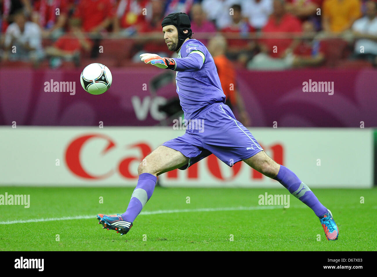 Czech Republic's goalkeeper Petr Cech is pictured during the Euro 2012 ...