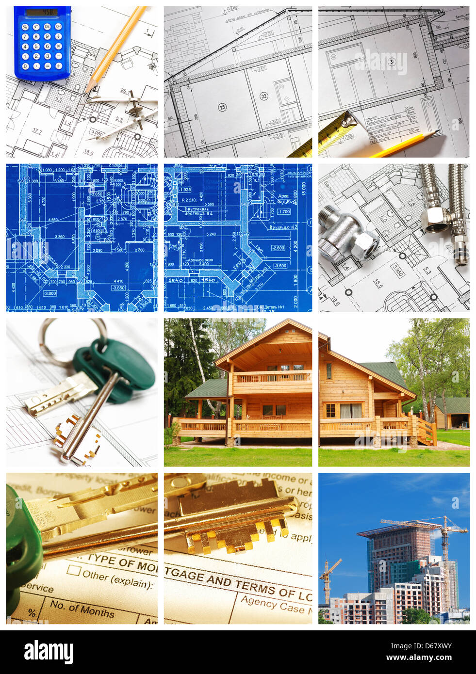 Architectural sketch collage hi-res stock photography and images - Alamy