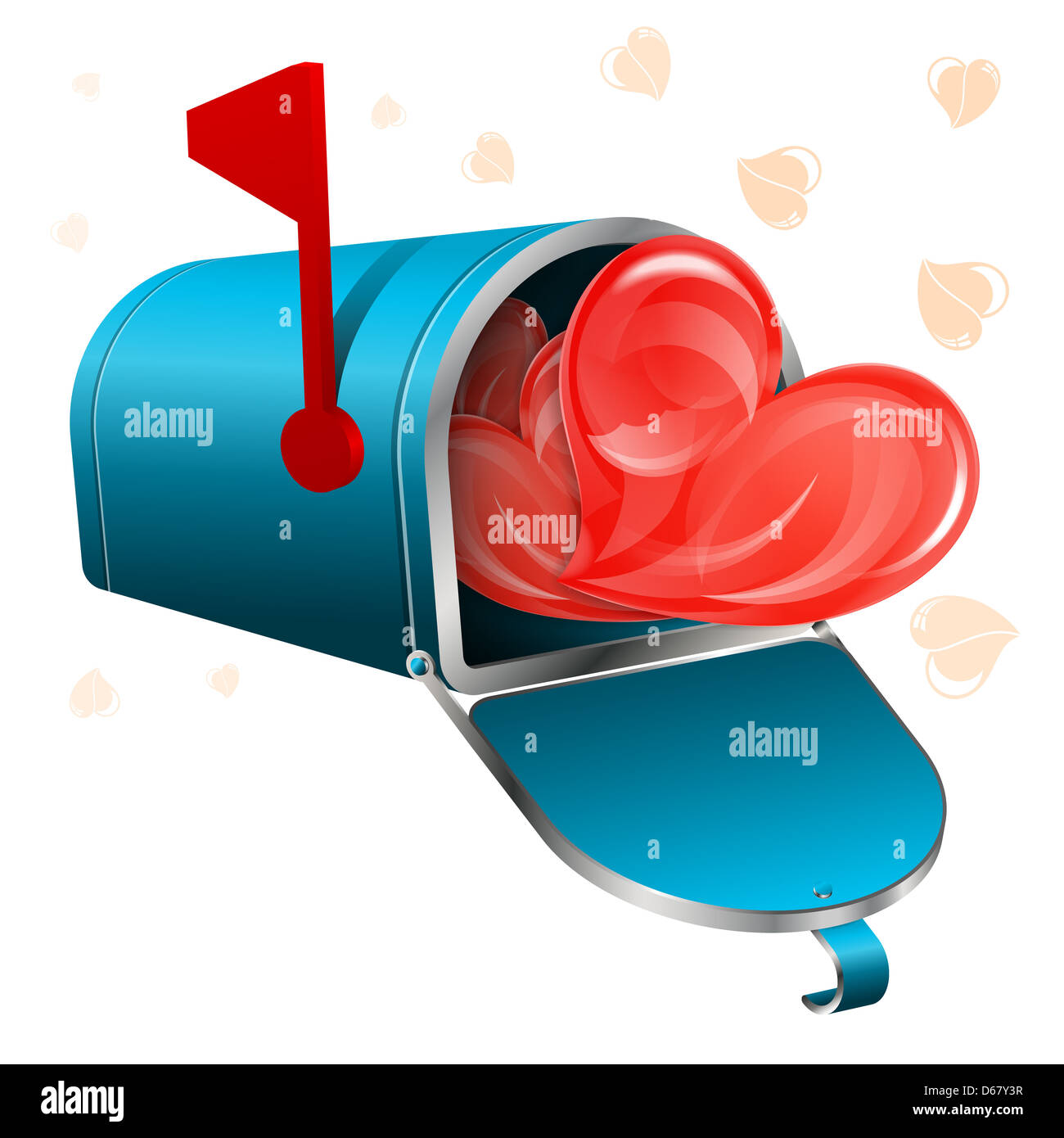Mailbox with hearts hi-res stock photography and images - Alamy