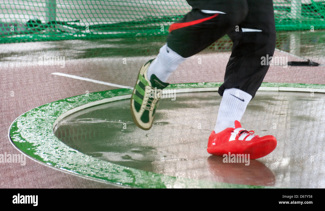 Markus Esser of Germany competes in the men's Hammer Throw final at the ...