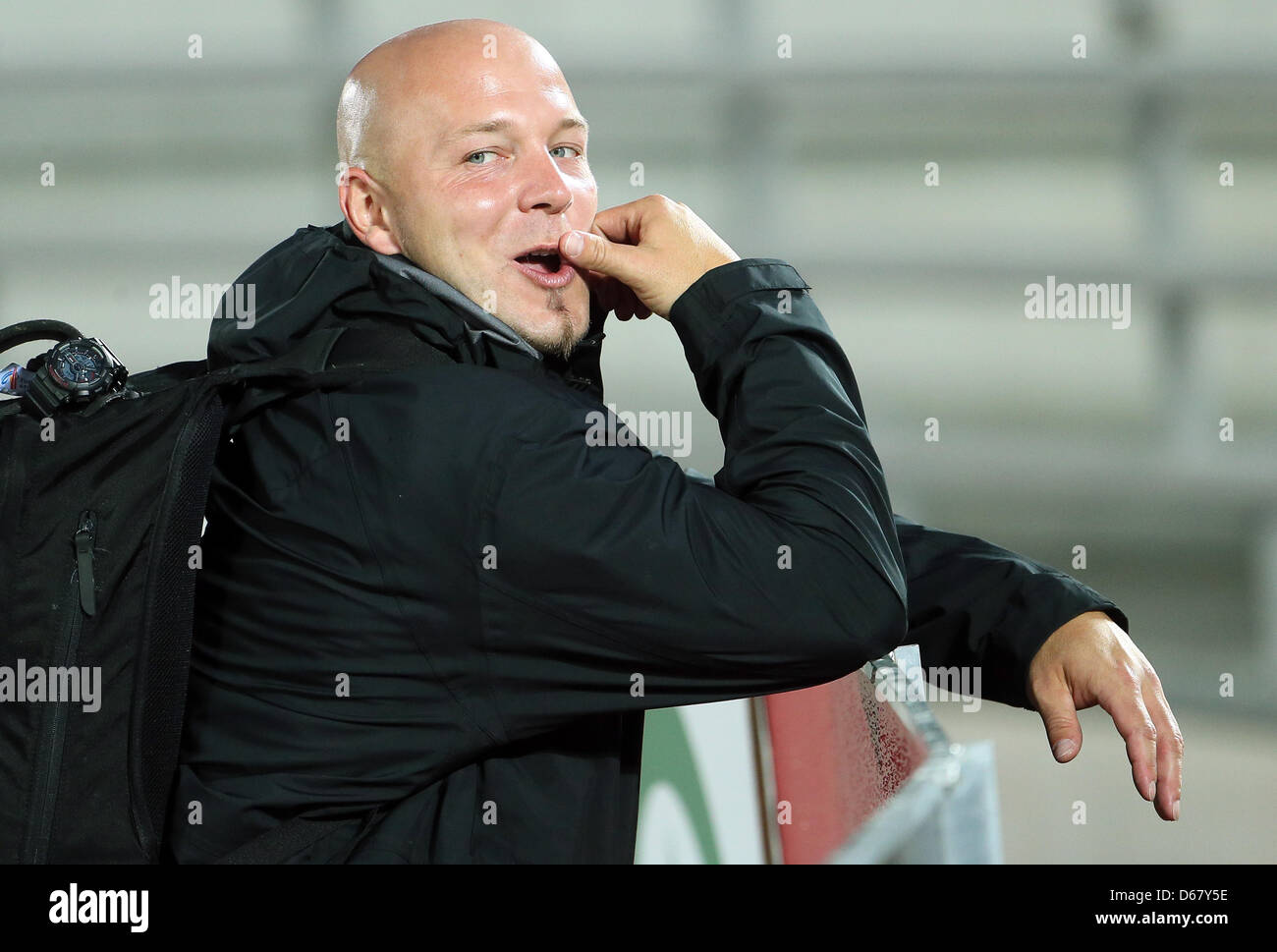 Markus Esser of Germany looks on after the Hammer Throw Final at the ...