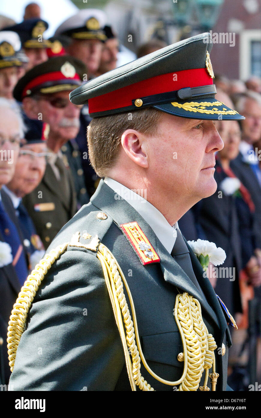 Prince Willem-Alexander of The Netherlands attend the military parade ...