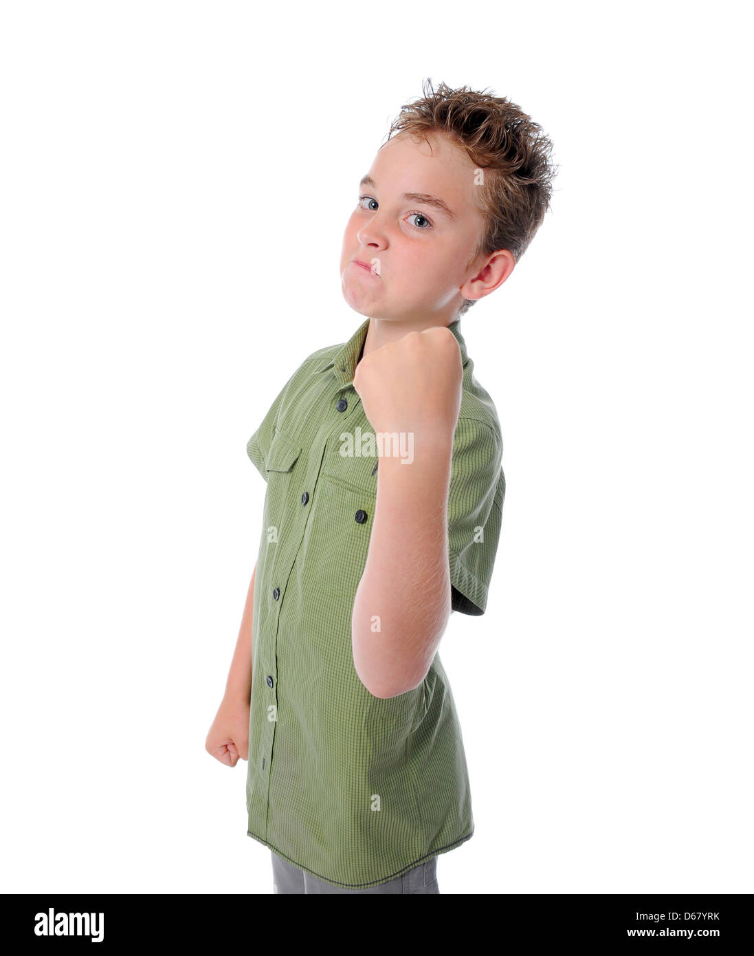 Angry little boy Stock Photo - Alamy
