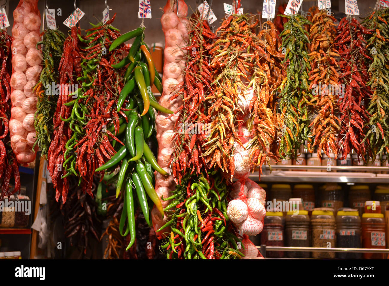 Spice stall detail hi-res stock photography and images - Alamy