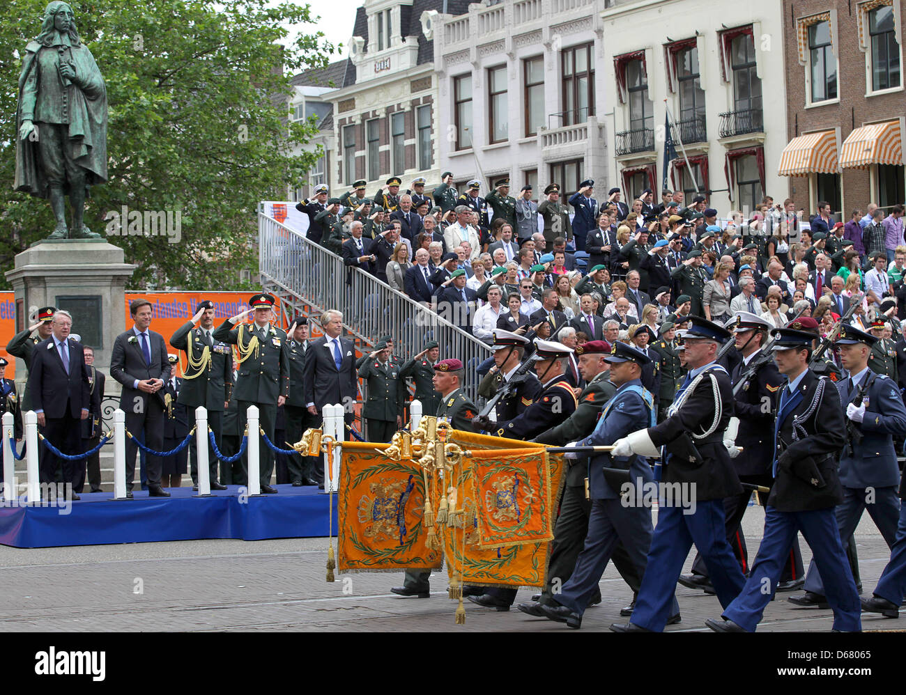 Prince Willem-Alexander of The Netherlands attend the military parade ...