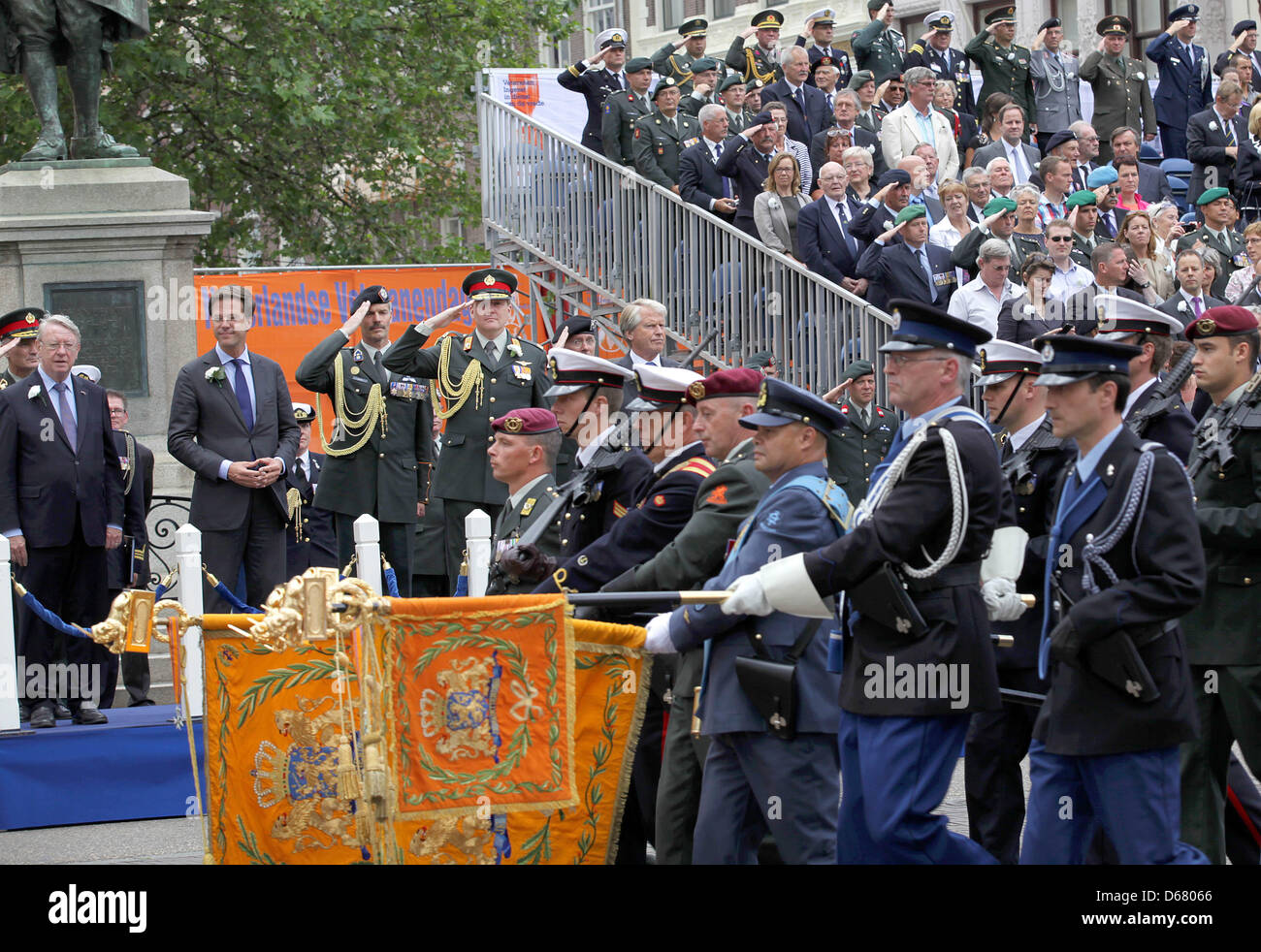 Prince Willem-Alexander of The Netherlands attend the military parade ...