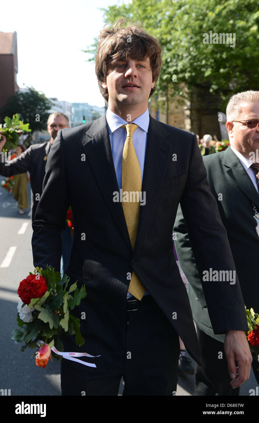 Prince Ernst August of Hanover takes part in the marksmen's guild ...