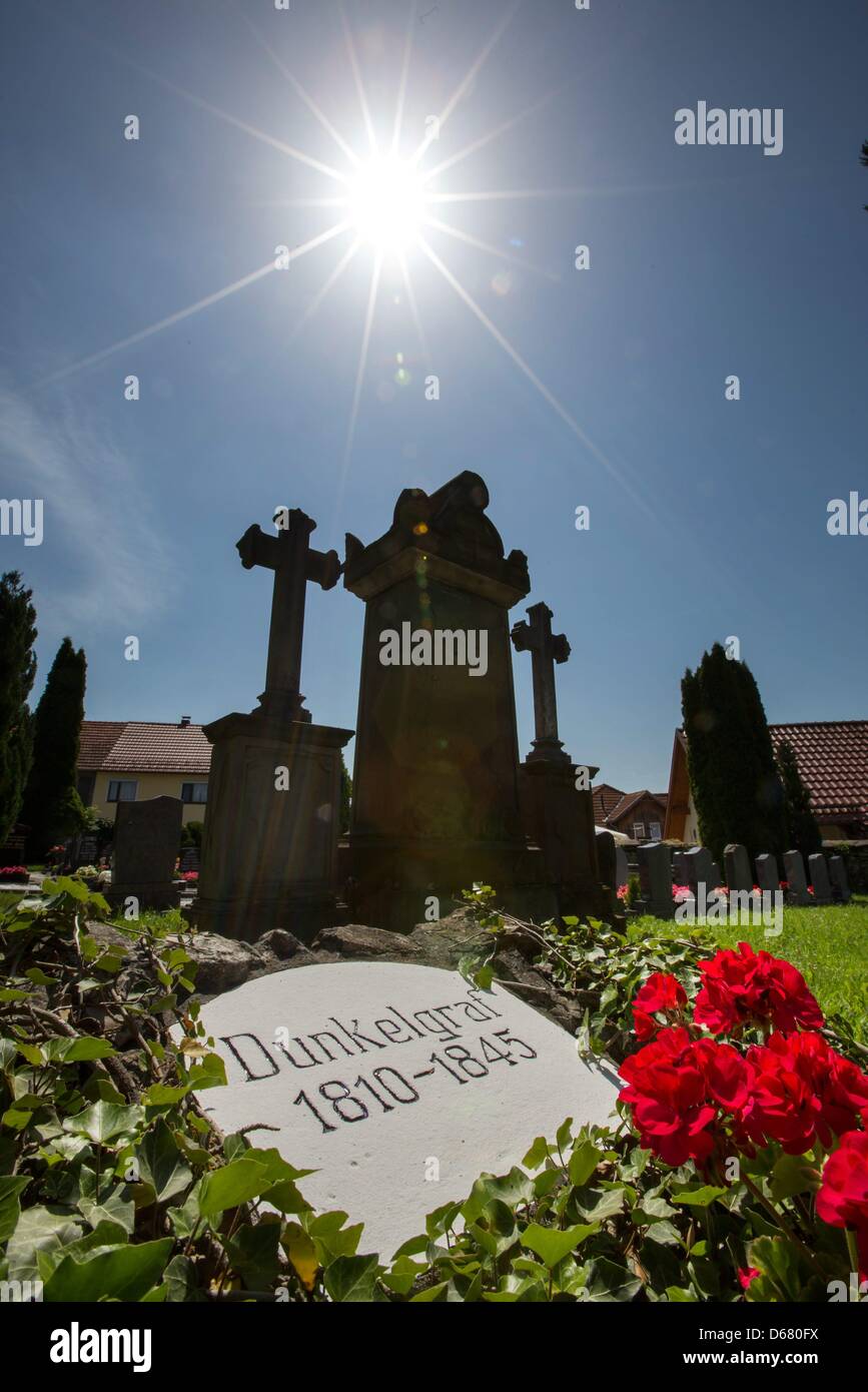 The grave of the 'Dark Count' aka Vavel de Versay in Eishausen, Germany ...