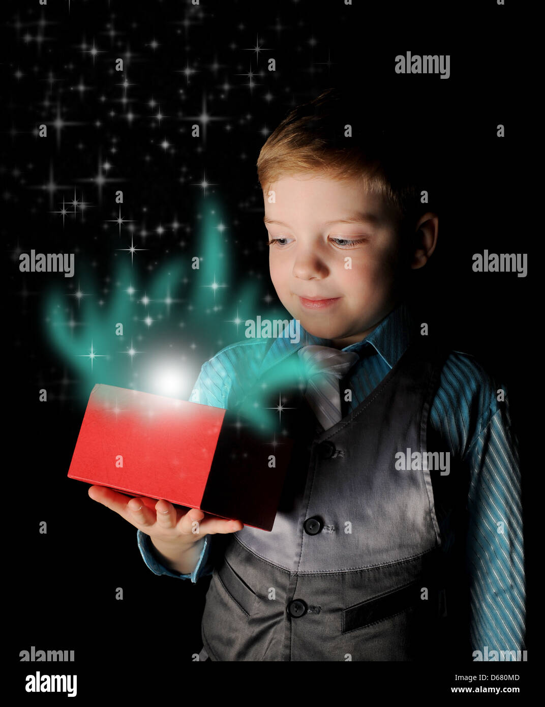 gift in magic packing Stock Photo - Alamy