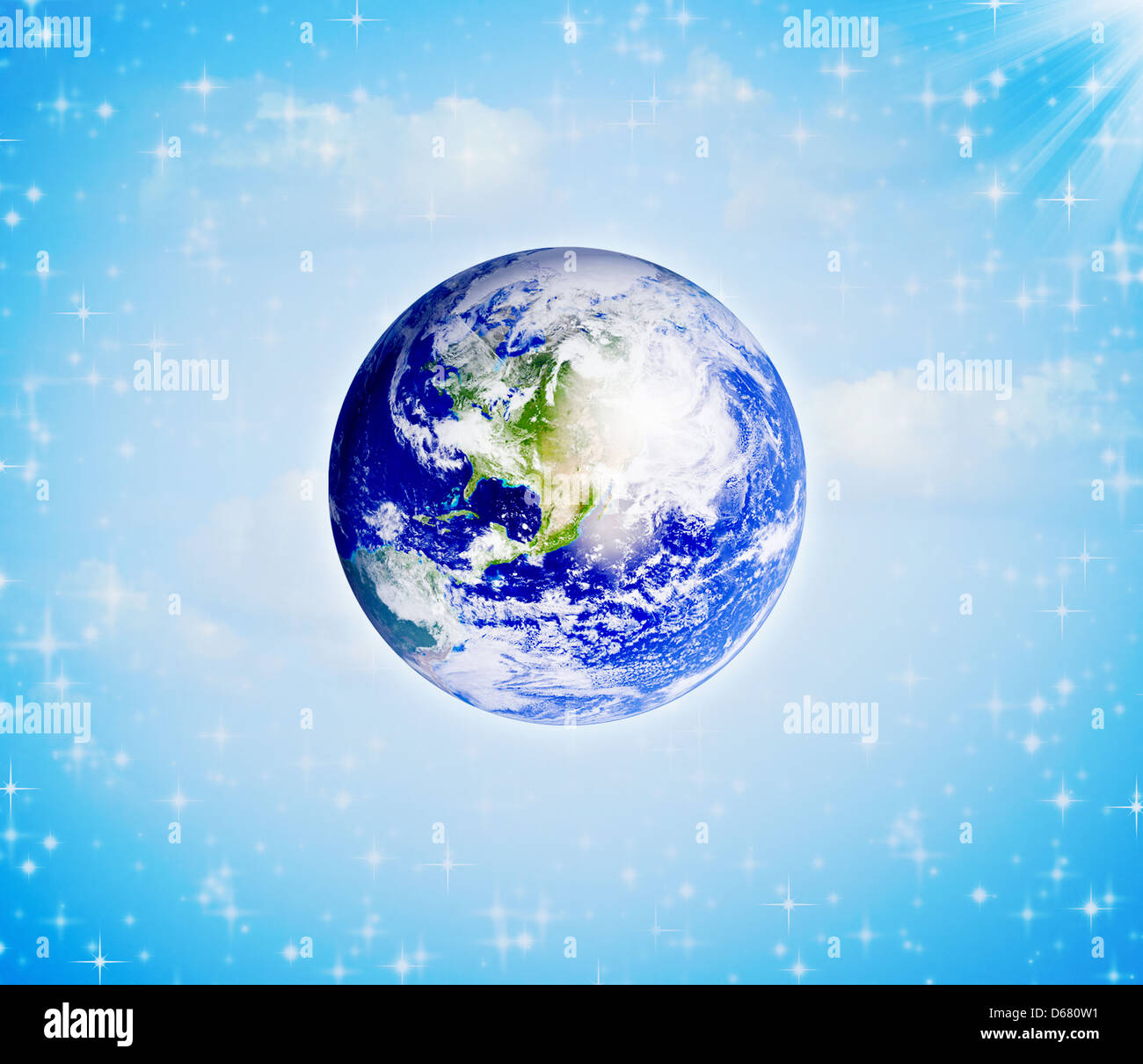 earth square globe Stock Photo - Alamy