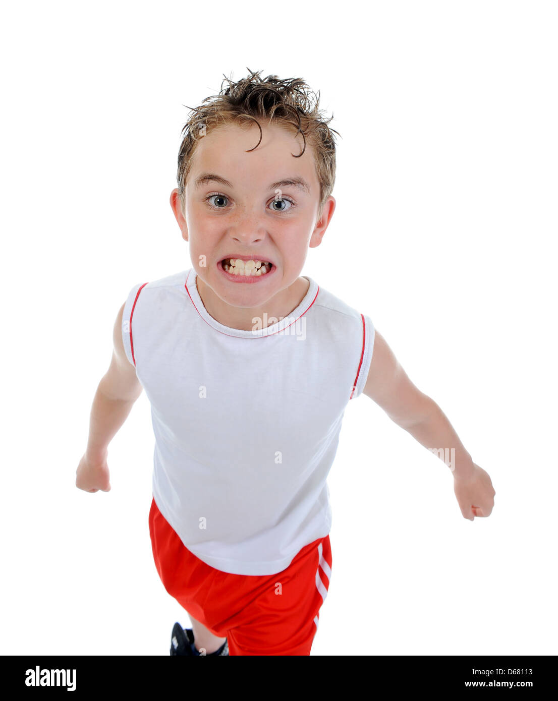 Angry little boy Stock Photo - Alamy