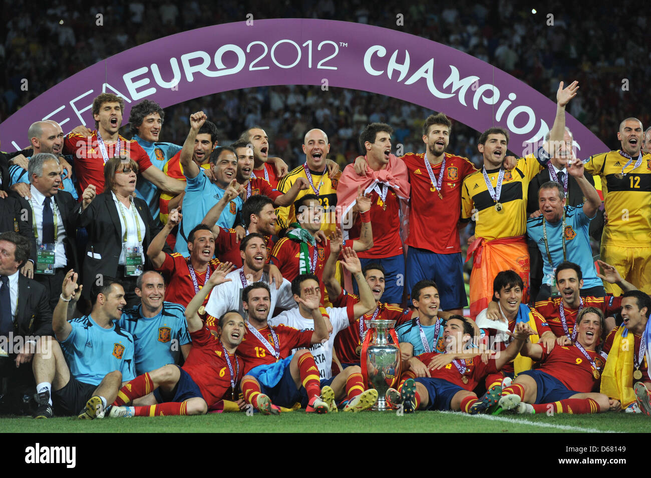 Spain Euro 2012 Final Trophy High Resolution Stock Photography and ...