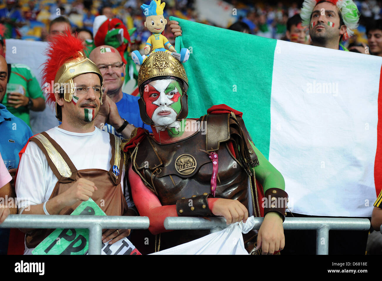 Italian supporters disappointed after the UEFA EURO 2012 final soccer ...