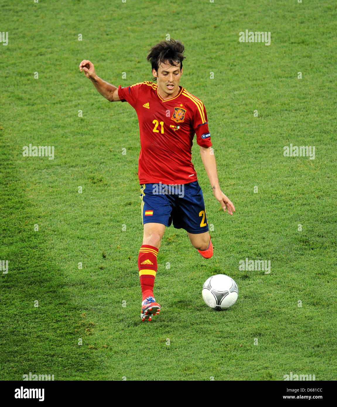 Spain's David Silva during the UEFA EURO 2012 final soccer match Spain ...