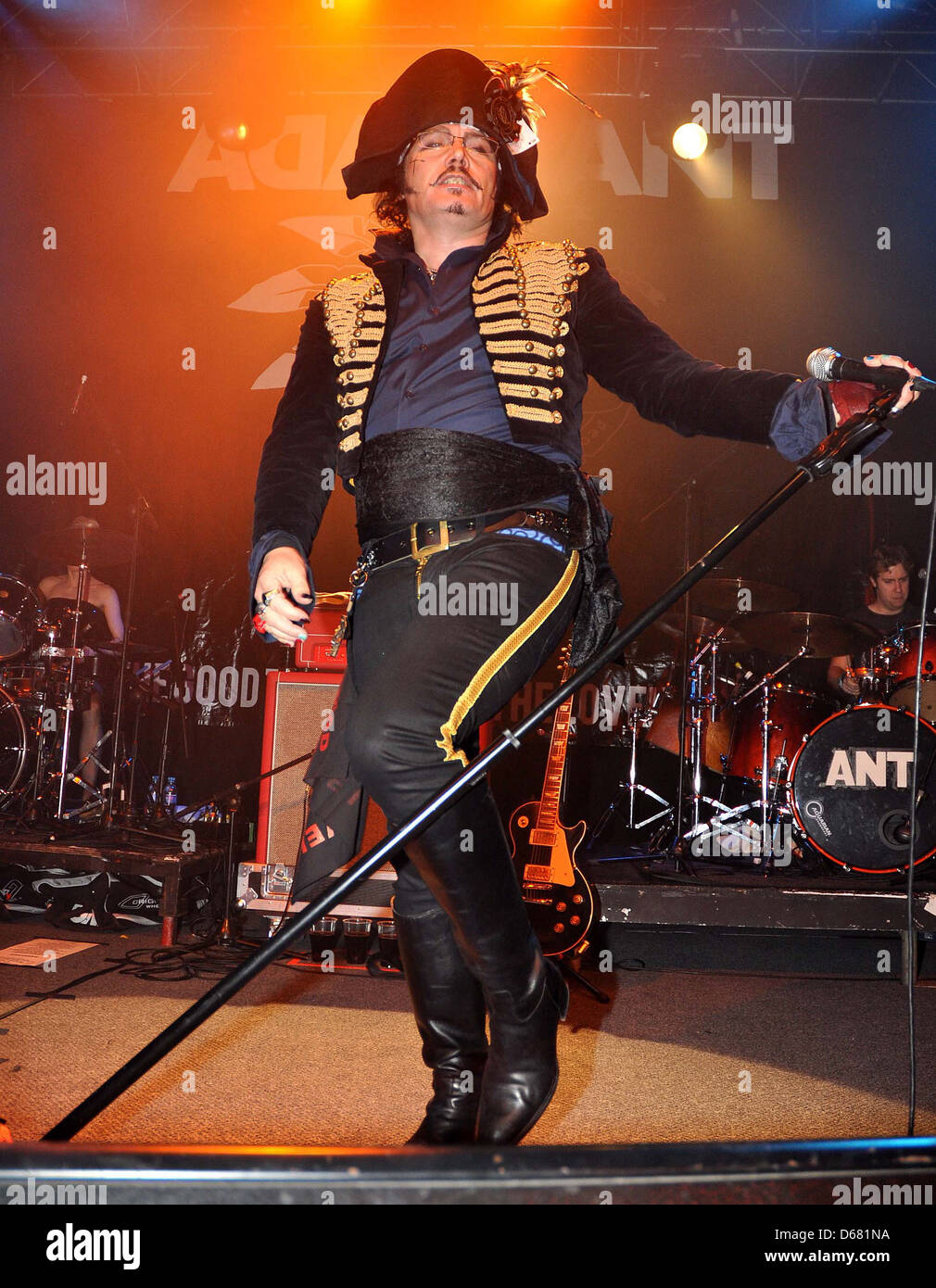 Adam Ant performs live at Vicar Street Dublin, Ireland - 25.11.11 Stock ...