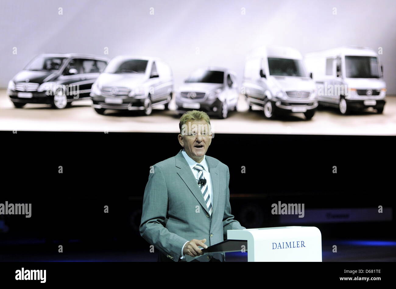 Andreas Renschler, member of the board of automobile company Daimler ...