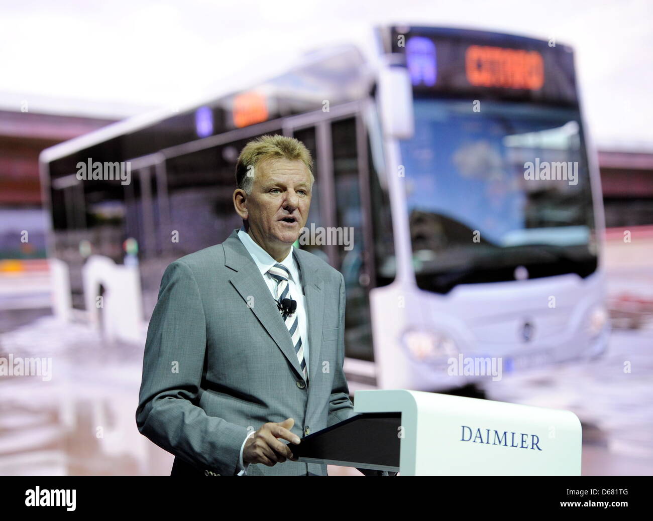 Andreas Renschler, member of the board of automobile company Daimler ...