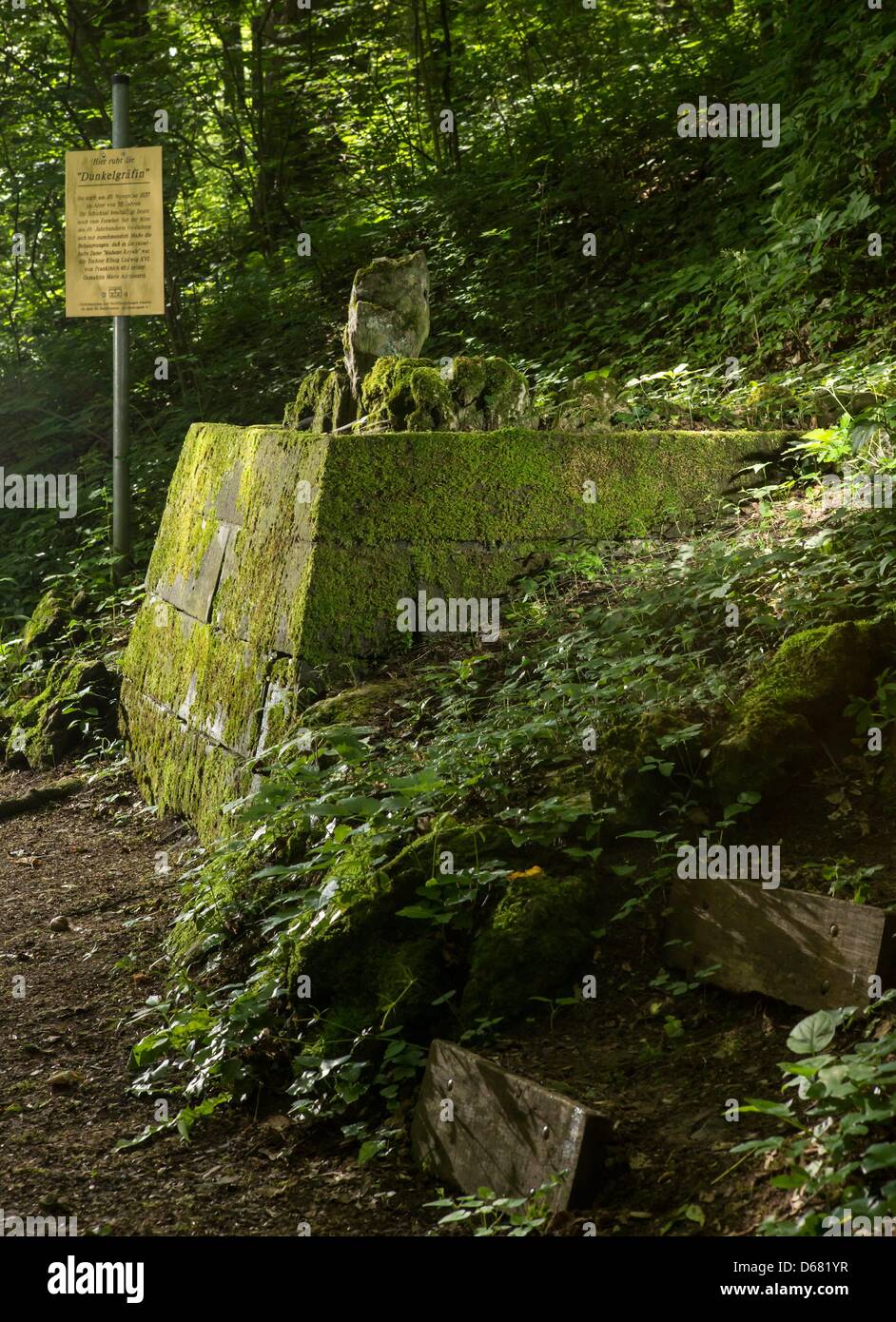 The grave of the 'Dark Countess' is seen in Hildburghausen, Germany, 29 ...