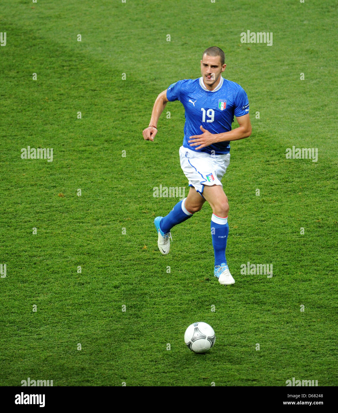 Italy's Leonardo Bonucci during the UEFA EURO 2012 final soccer match ...