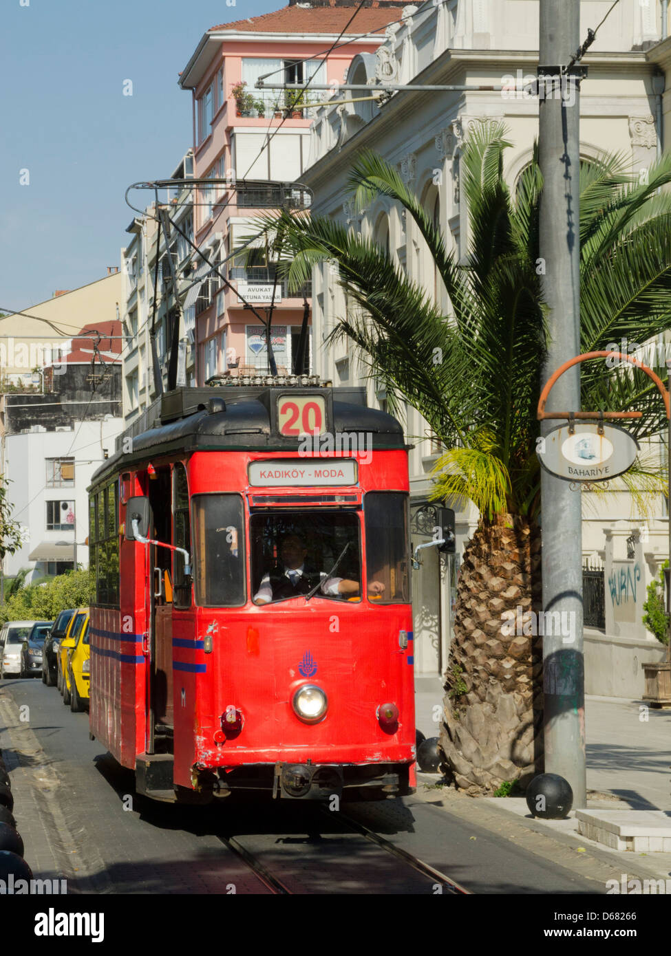 Türkei, Istanbul, Kadiköy, historische Straßenbahn Kadiköy-Moda in der ...