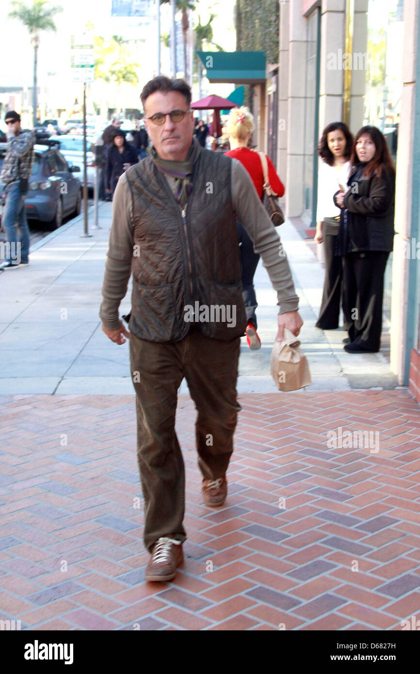 Andy Garcia is seen shopping sunglasses on Bedford Drive while out in ...