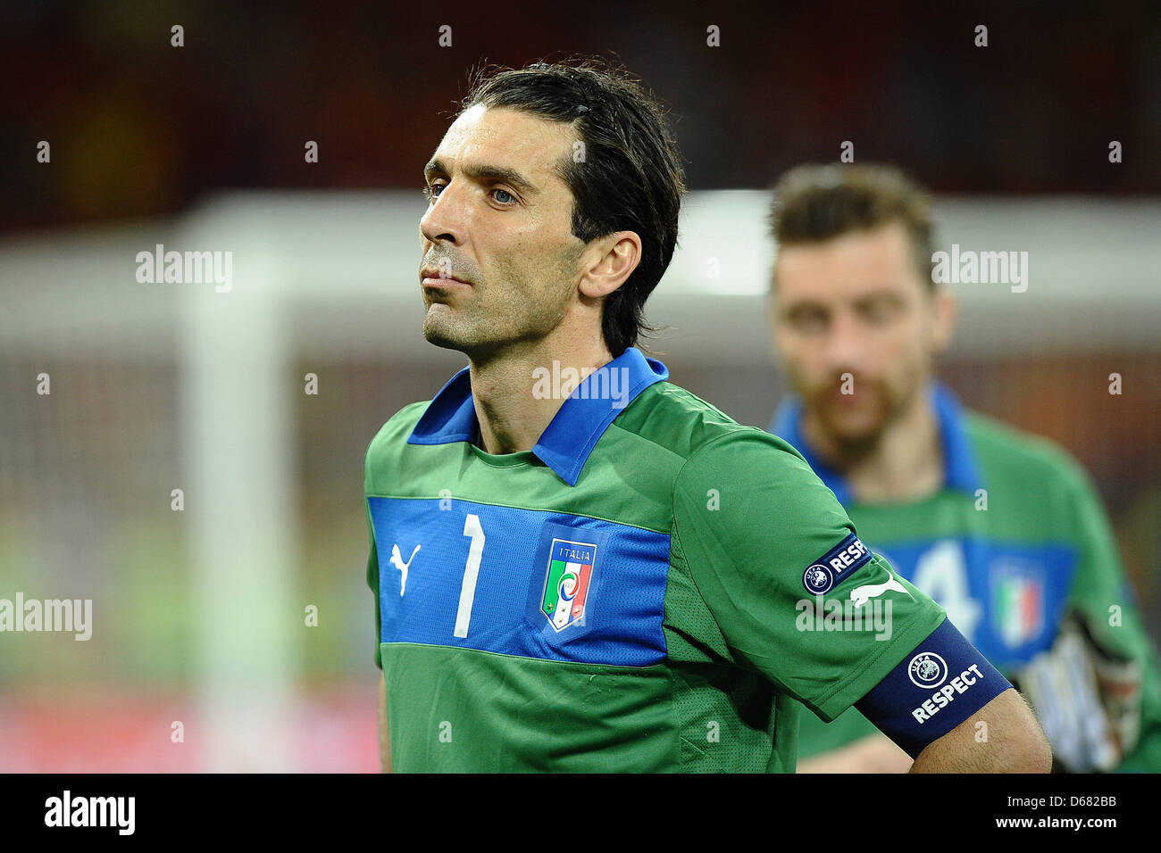 Italy's Gianluigi Buffon after the UEFA EURO 2012 final soccer match ...
