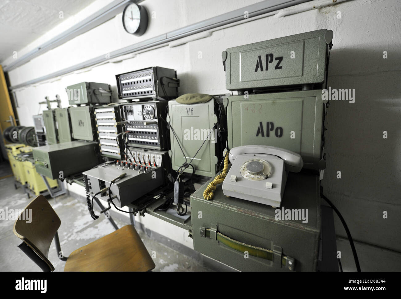 The communications room is pictured in the former Stasi bunker in ...