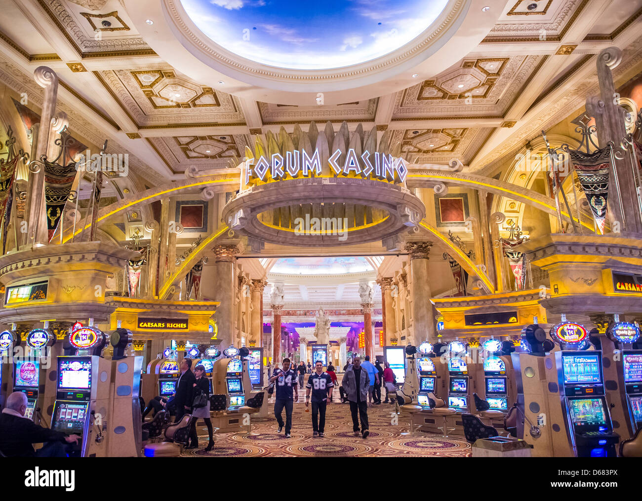 The casino of Caesar Palace in Las Vegas Stock Photo - Alamy
