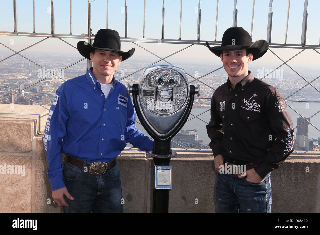 Professional Bull Riders (PBR) Colby Yates and Luke Snyder visit The ...