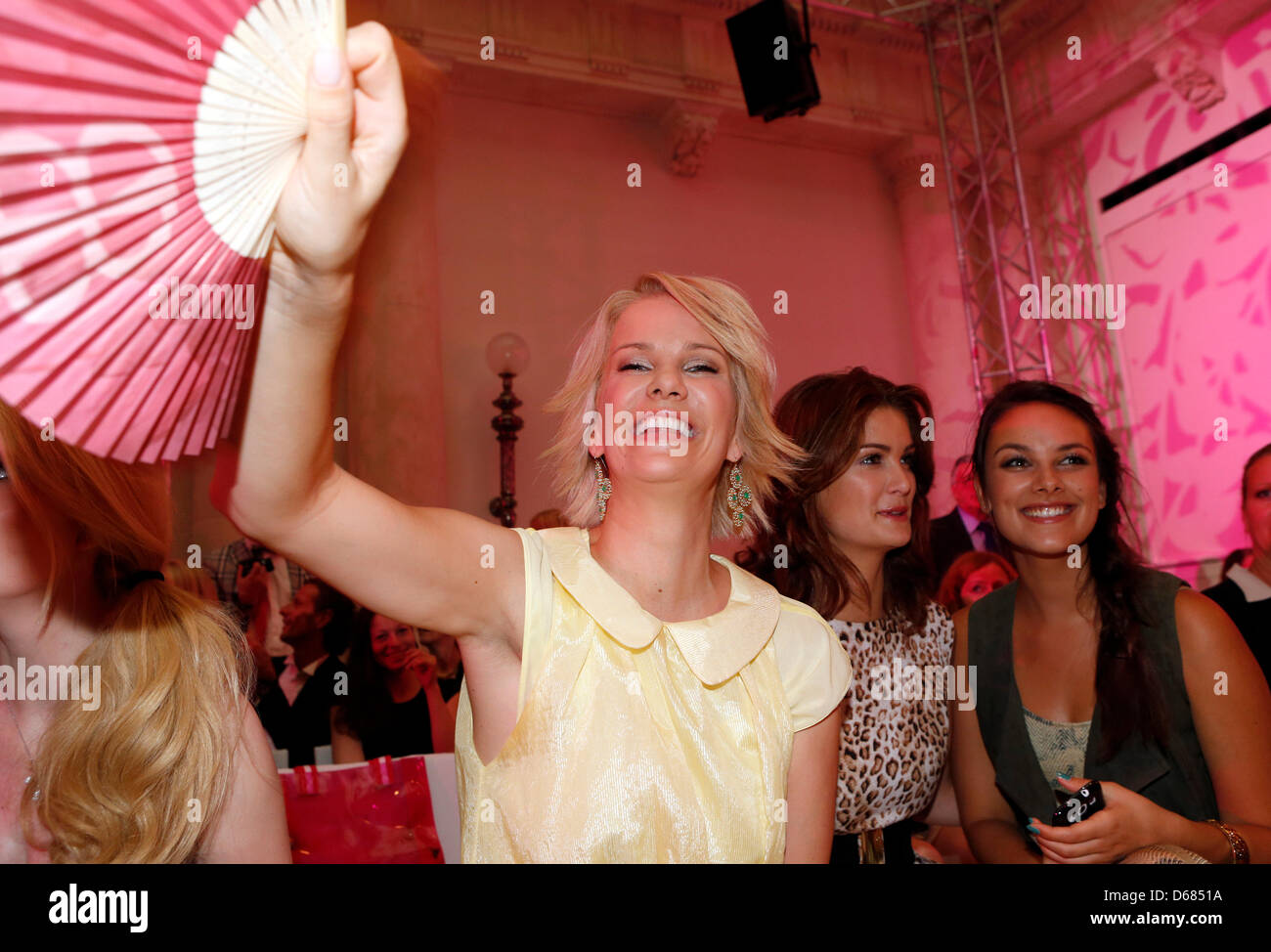 Socialites Monica Ivancan (L-R), Miriam Ivancan and German actress ...