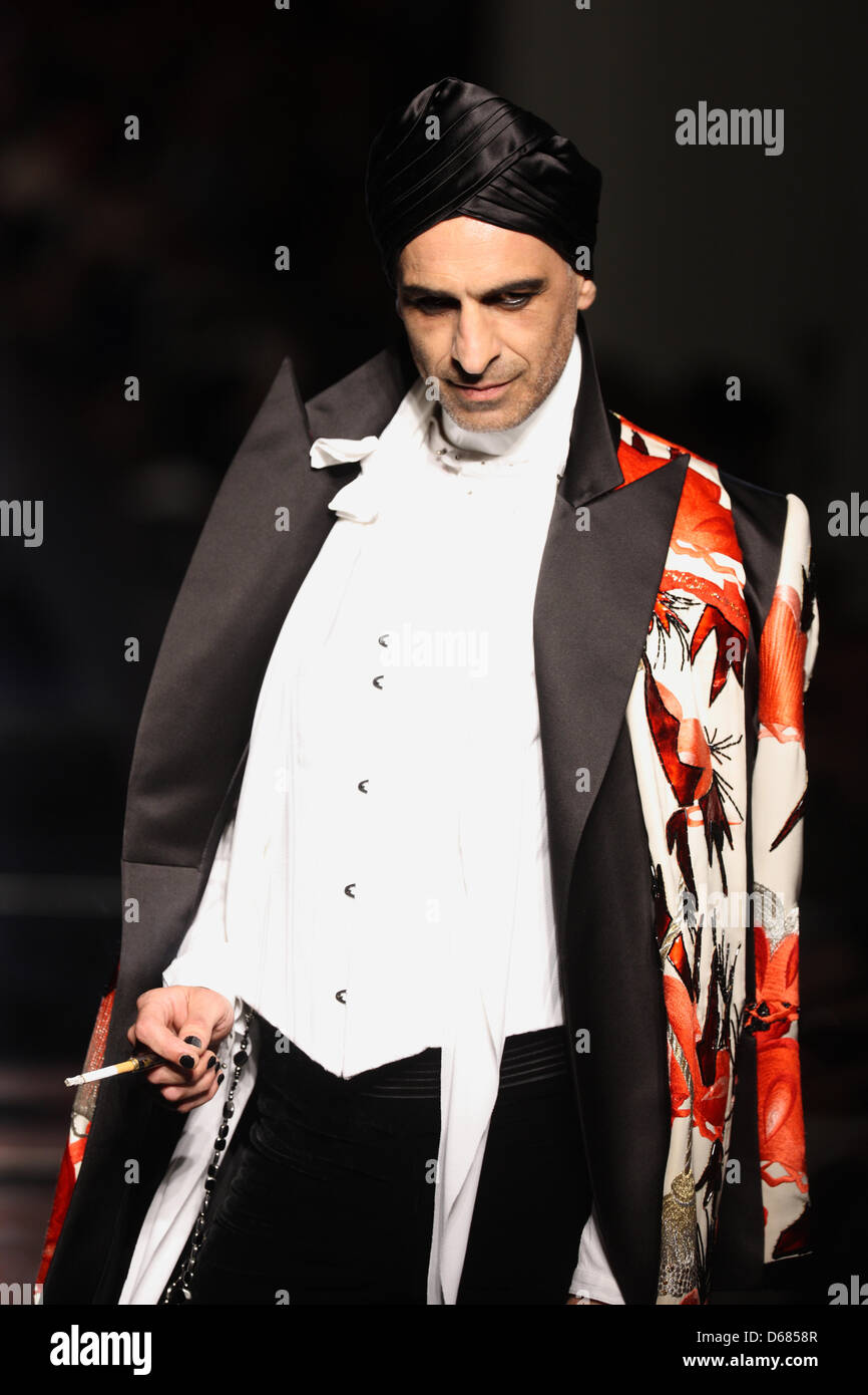 A model wears a creation by French designer Jean Paul Gaultier as part ...