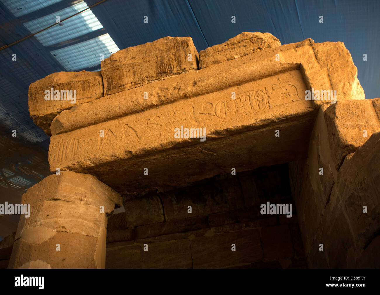 Kumma Temple At The National Museum Of Sudan, Khartoum, Sudan Stock ...