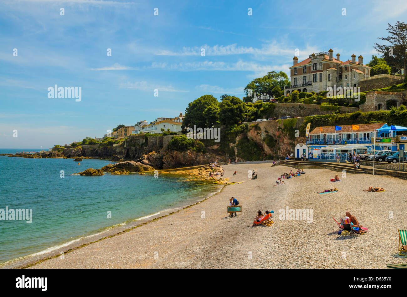The beach at Brixham, Devon, England Stock Photo - Alamy