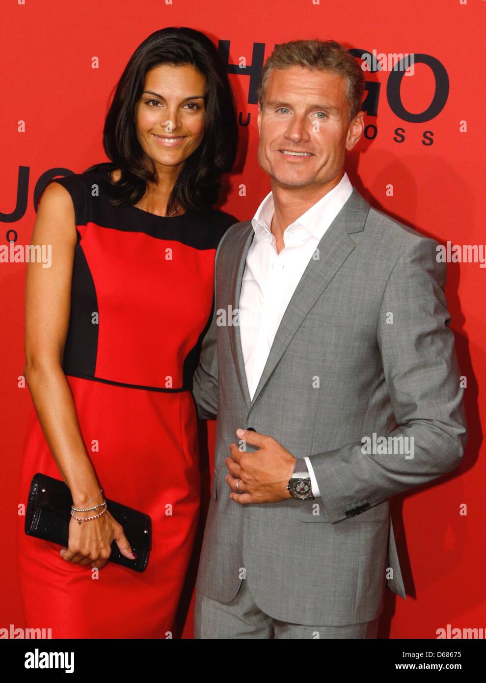 British former Formula One driver David Coulthard and partner Karen ...