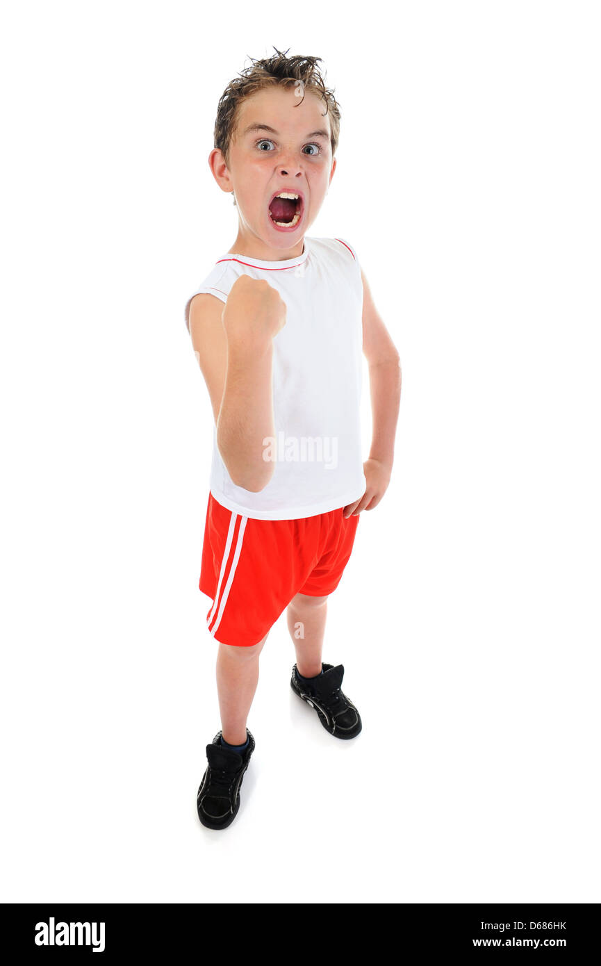 Angry little boy Stock Photo - Alamy