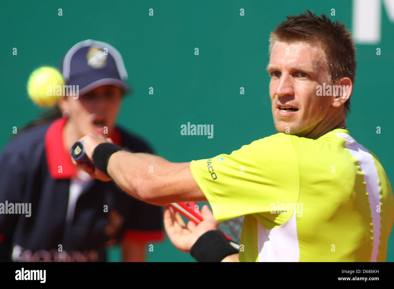 Monte Carlo, Monaco. April 15th 2013. Jarkko Nieminen of Finland in ...