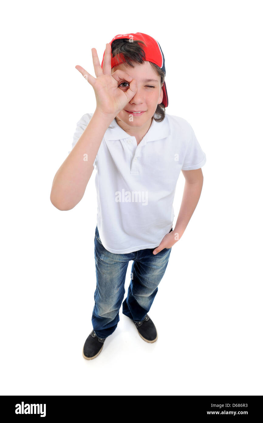 Portrait of emotionally boy Stock Photo - Alamy