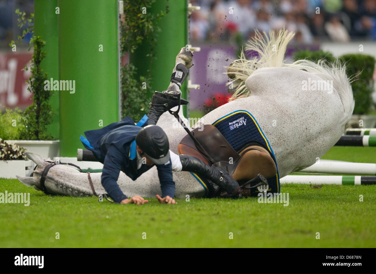 Swedish dressage rider Peder Fredricson and his horse Arctic Aurora ...