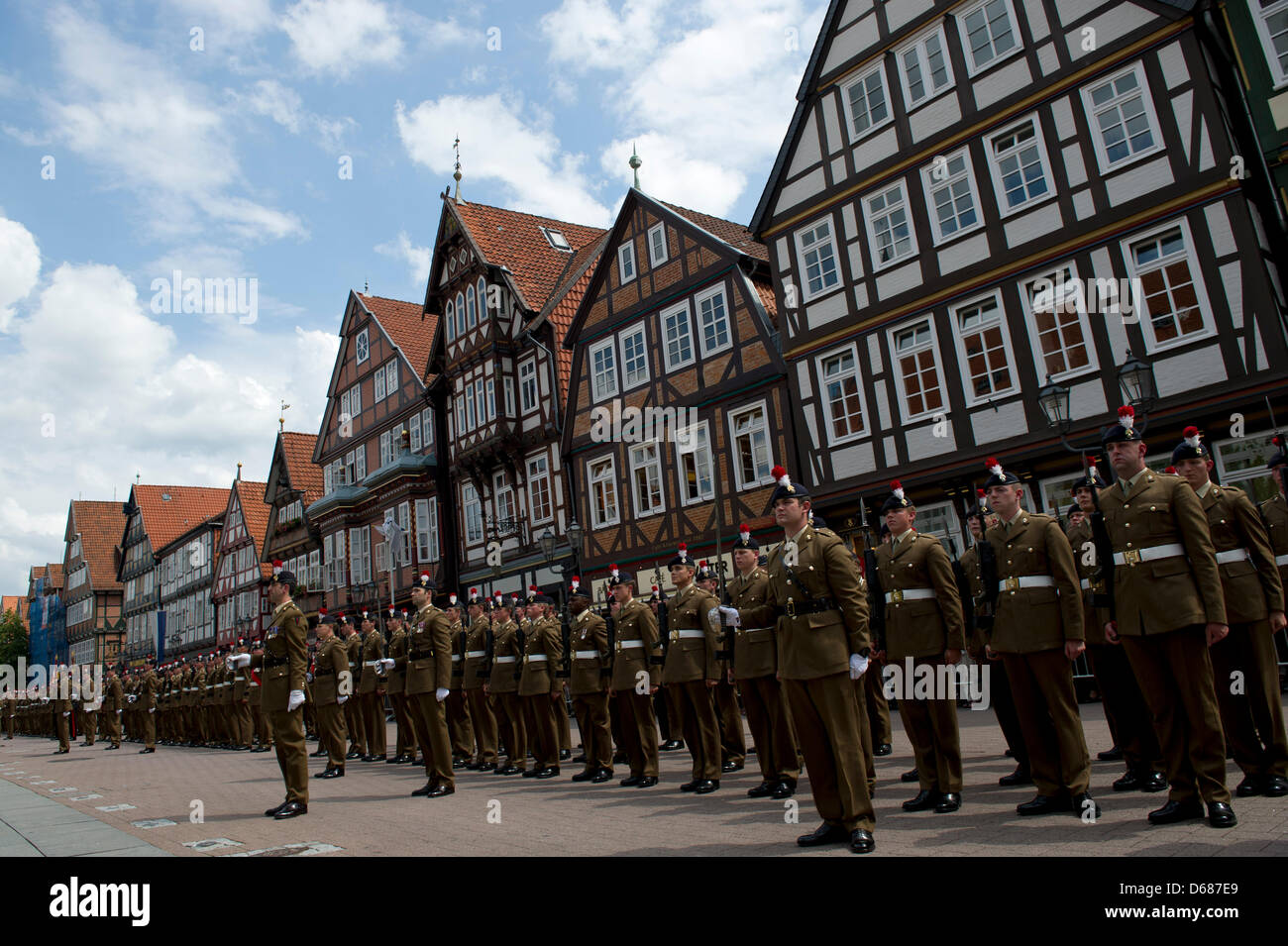 Soldiers from the 2nd Battalion The Royal Regiment of Fusiliers march ...