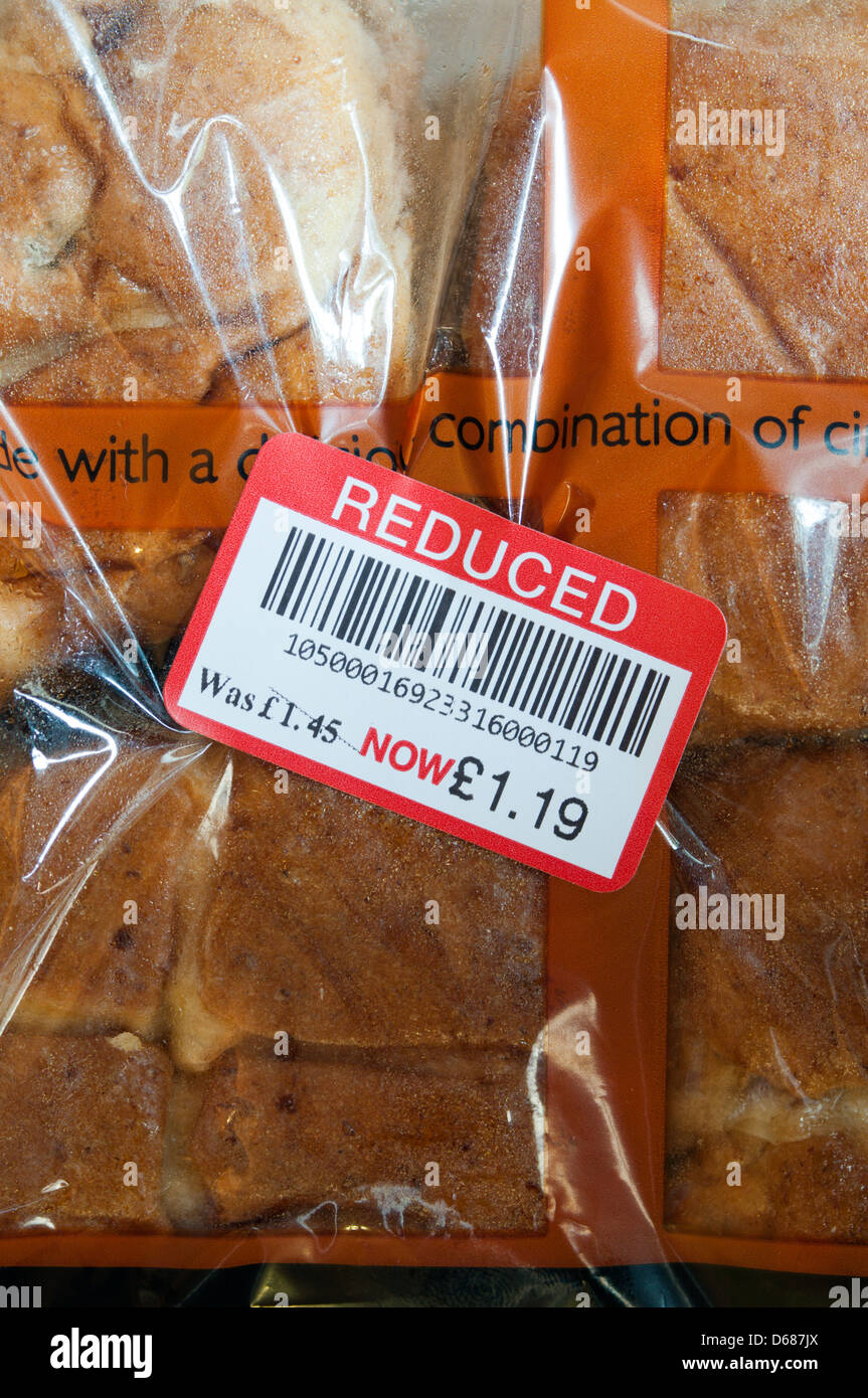 Reduced sticker on food hi-res stock photography and images - Alamy