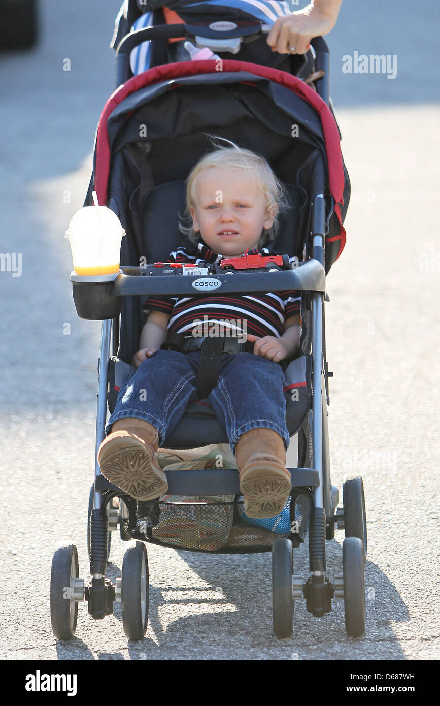 Luke Sampson Busey leaving Caffe Roma after having lunch with his ...