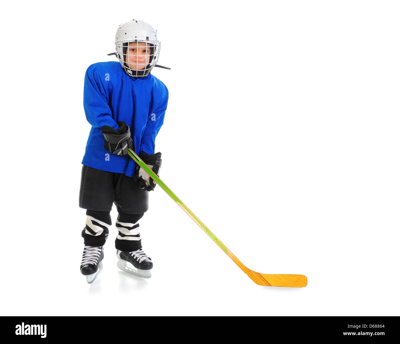 Little Boy Hockey Player Stock Photo - Alamy